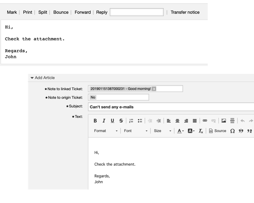 Note to linked ticket